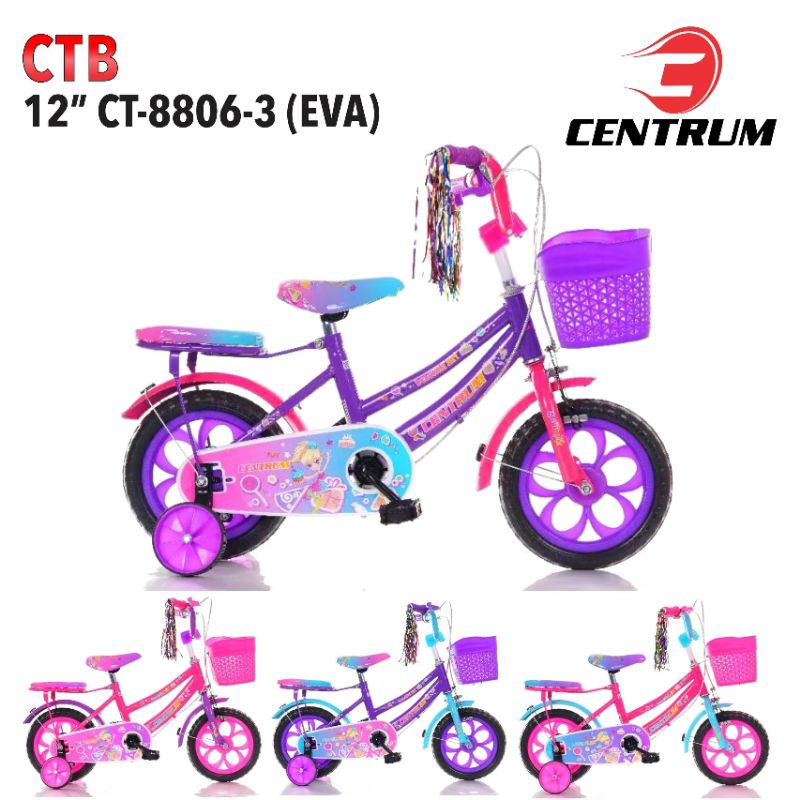 Jual Sepeda anak cewek roda 4 Centrum 8806-3 12inch | Shopee Indonesia