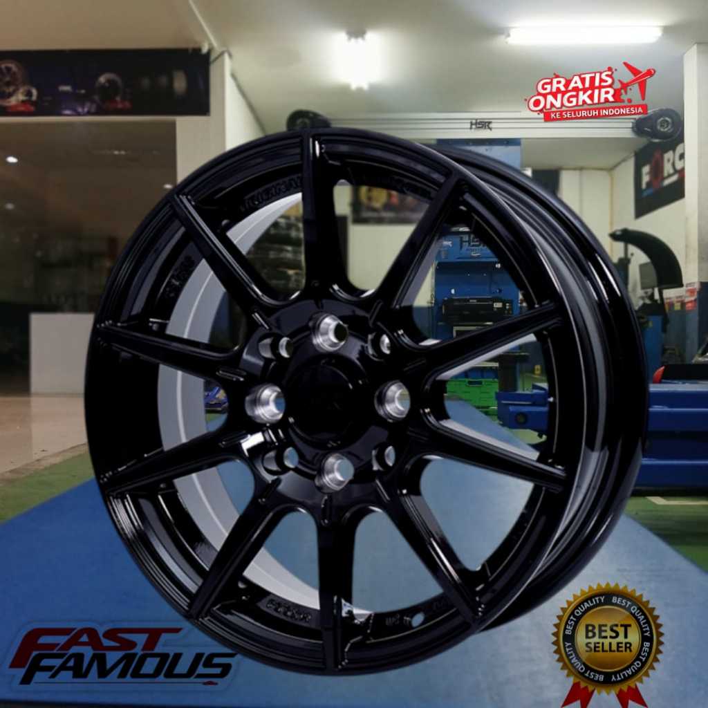 Jual velg mobil brio agya ayla calya avanza sigra yaris mobilio calya r14 baut 4 velg hsr r14 ...