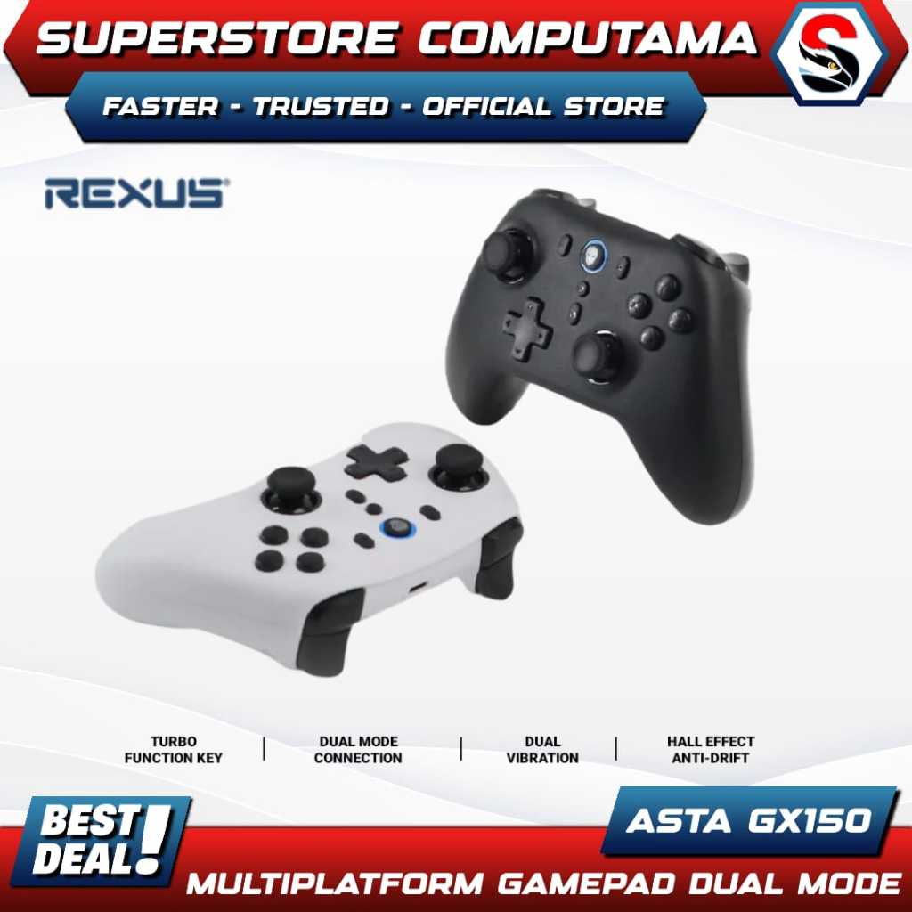 Jual Rexus Pro Gaming Wireless Gamepad ASTA GX150 | GX-150 | Shopee ...