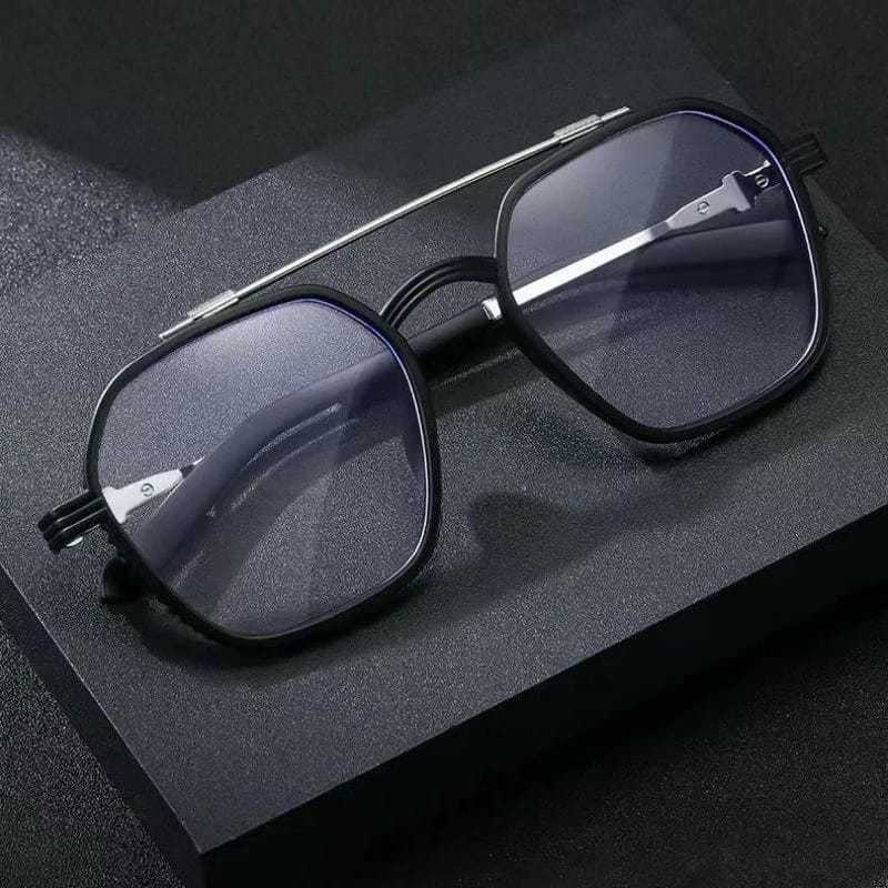 Jual Kacamata Hitam Anti Blue Light Anti Radiasi Blue Ray Bahan Metal Bentuk Bulat Oval Square ...