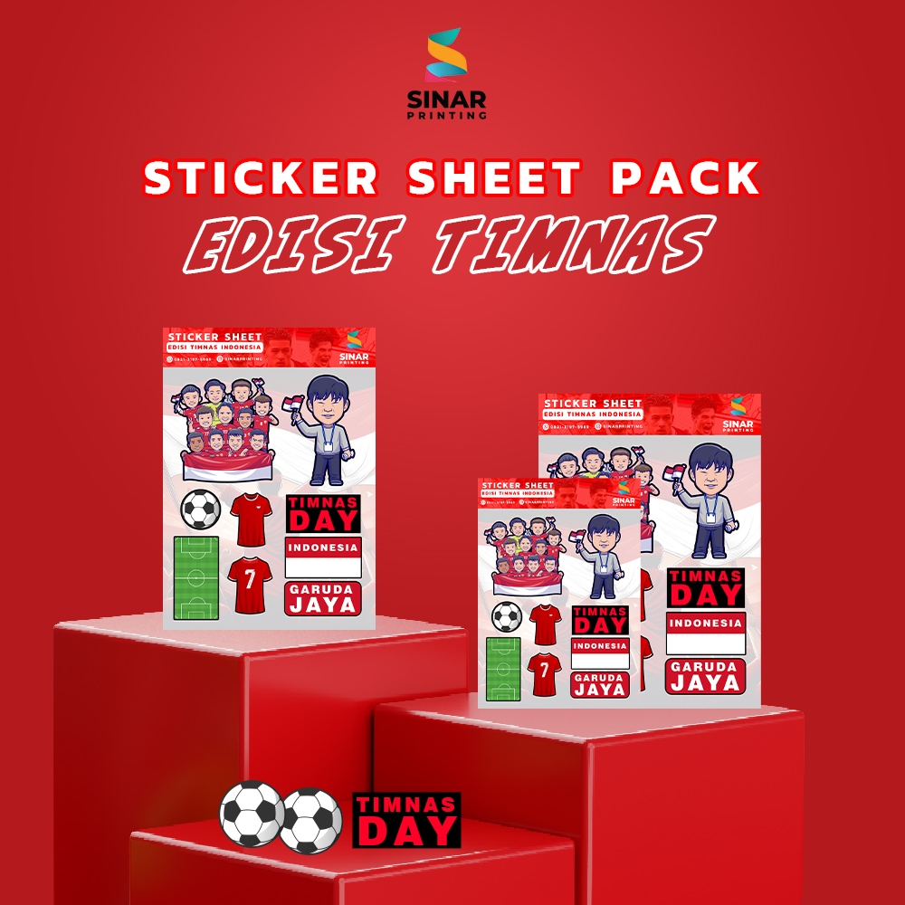 Jual SINAR PRINTING - STICKER TIMNAS - STICKER ANTI AIR - MERCH TIMNAS ...