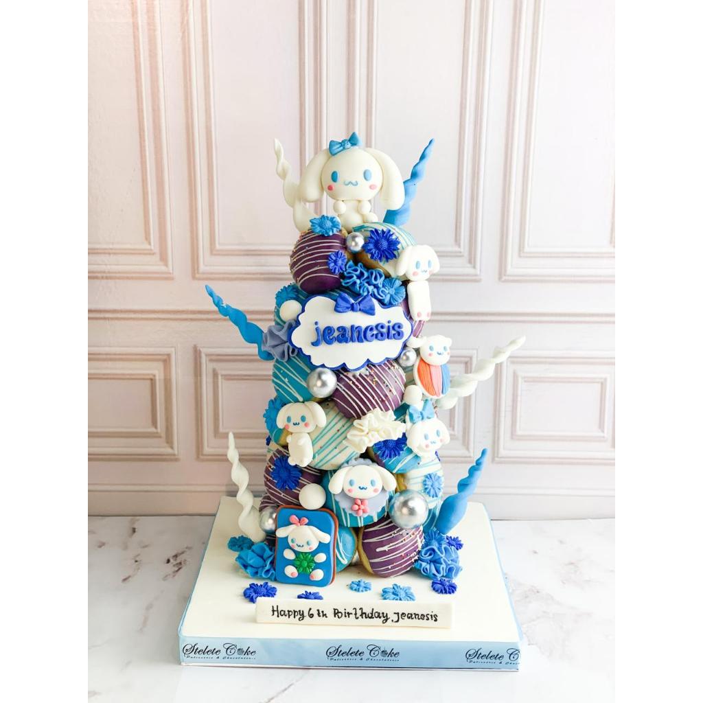 Jual Kue ulang tahun/Birthday cake/Donat Tower Tema Cinnamonroll/Donat ...