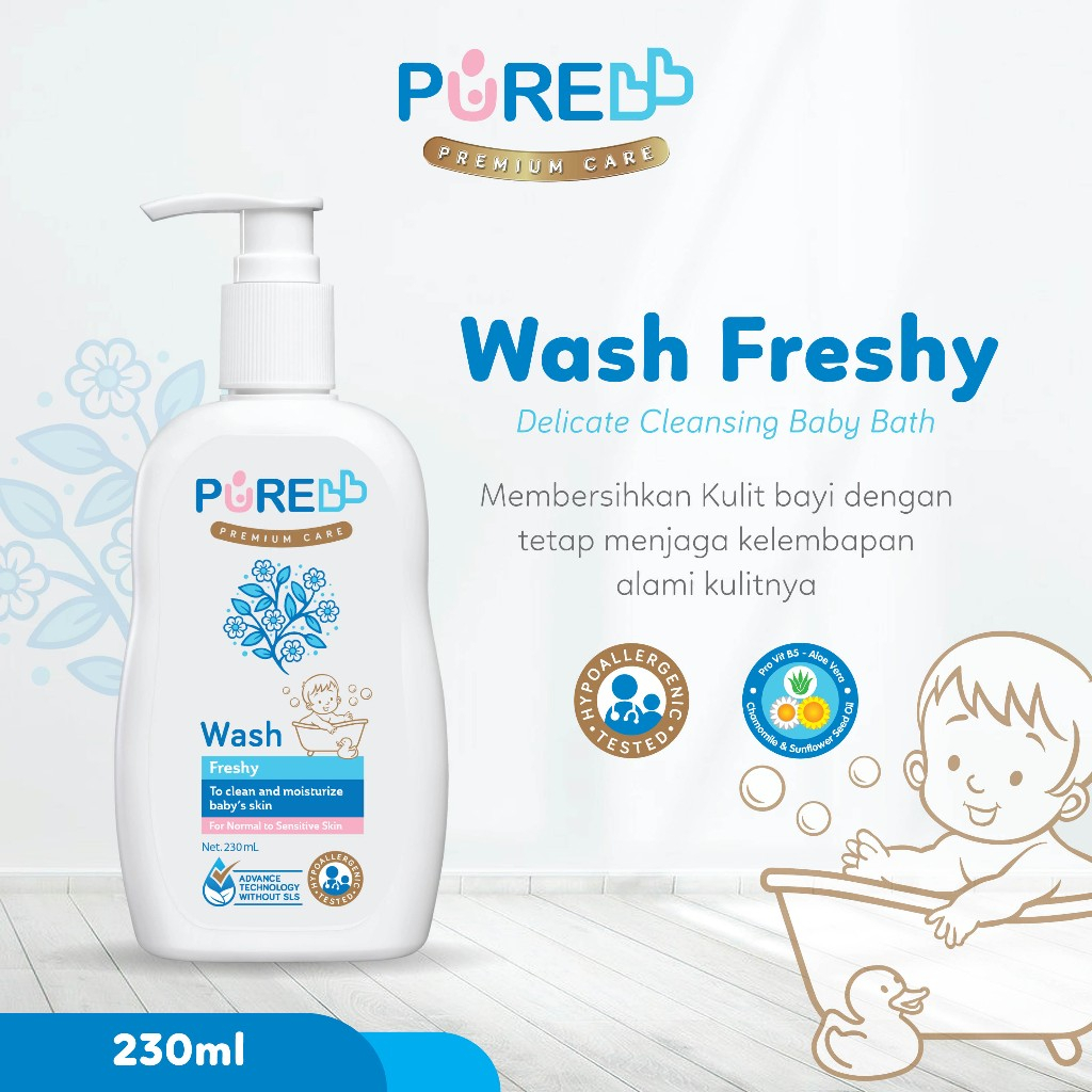 Jual PureBaby wash 2in1 230ml | Shopee Indonesia