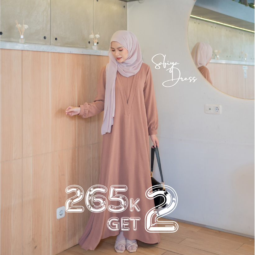 Jual IHO - VANIA LONG DRESS GAMIS (CRINGKLE AIRFLOW) | Shopee Indonesia