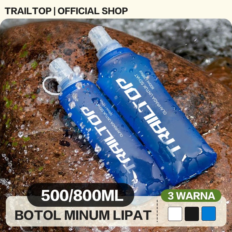 Jual [READY] TrailTop Foldable Soft Flask 500/800ML Botol Minum Lipat ...