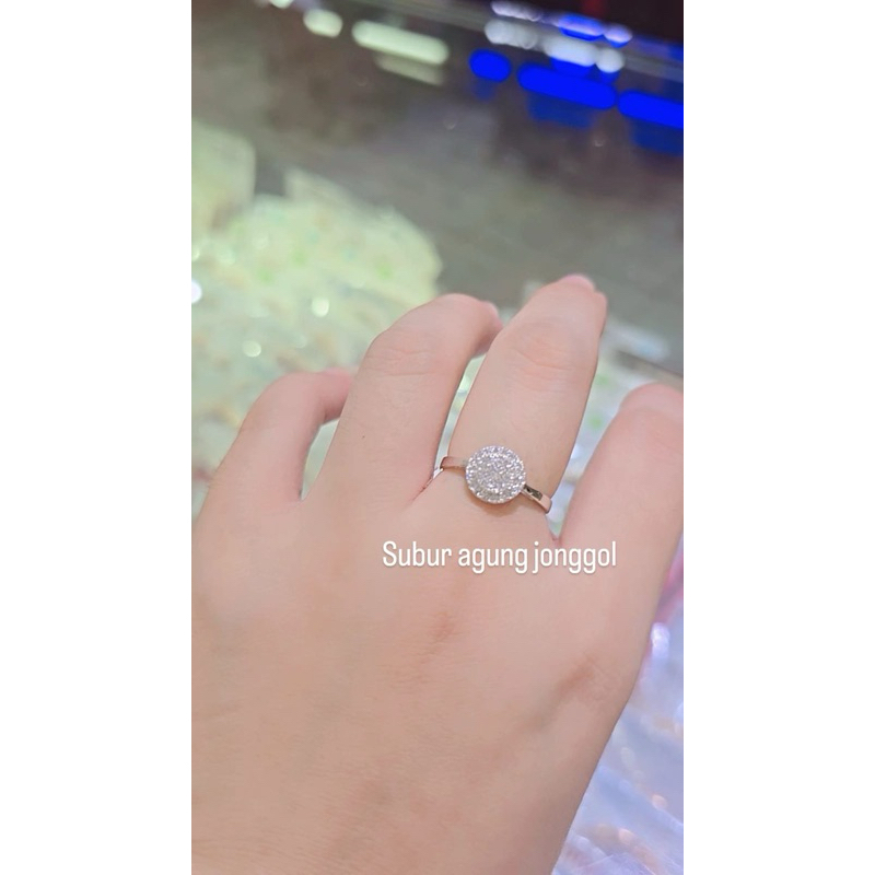 Jual Cincin bulat adp 8k mas putih | Shopee Indonesia