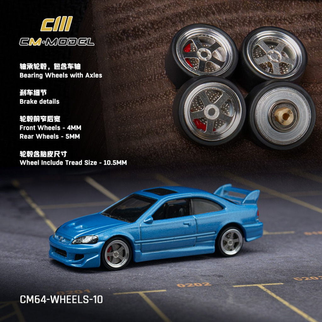 Jual CM64-WHEELS-10 - CM Model Bearing Wheels with Axies ( CAR NOT ...