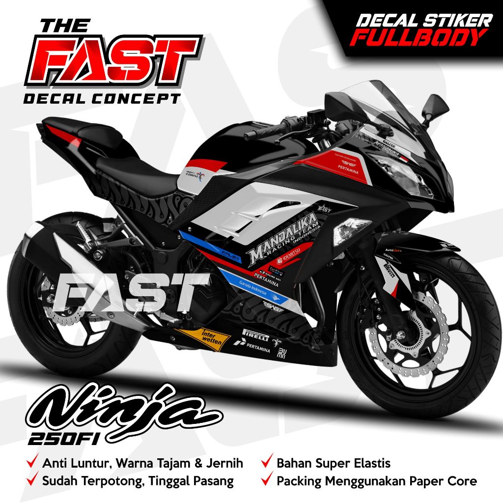 Jual Stiker Terbaru Kawasaki Ninja 250 FI Fulbody - Decal Variasi Ninja ...