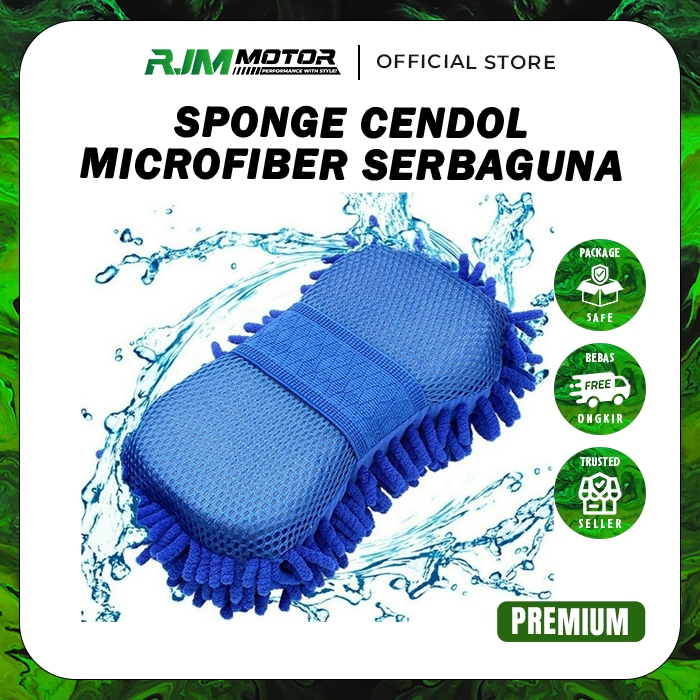 Jual SPONGE SPON CENDOL microfiber Serbaguna Detailing Cuci Mobil Motor ...