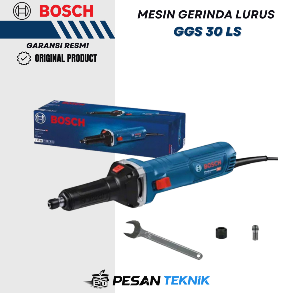 Jual Mesin Gerinda Lurus GGS30LS Botol Die Grinder Tuner 750W BOSCH GGS ...