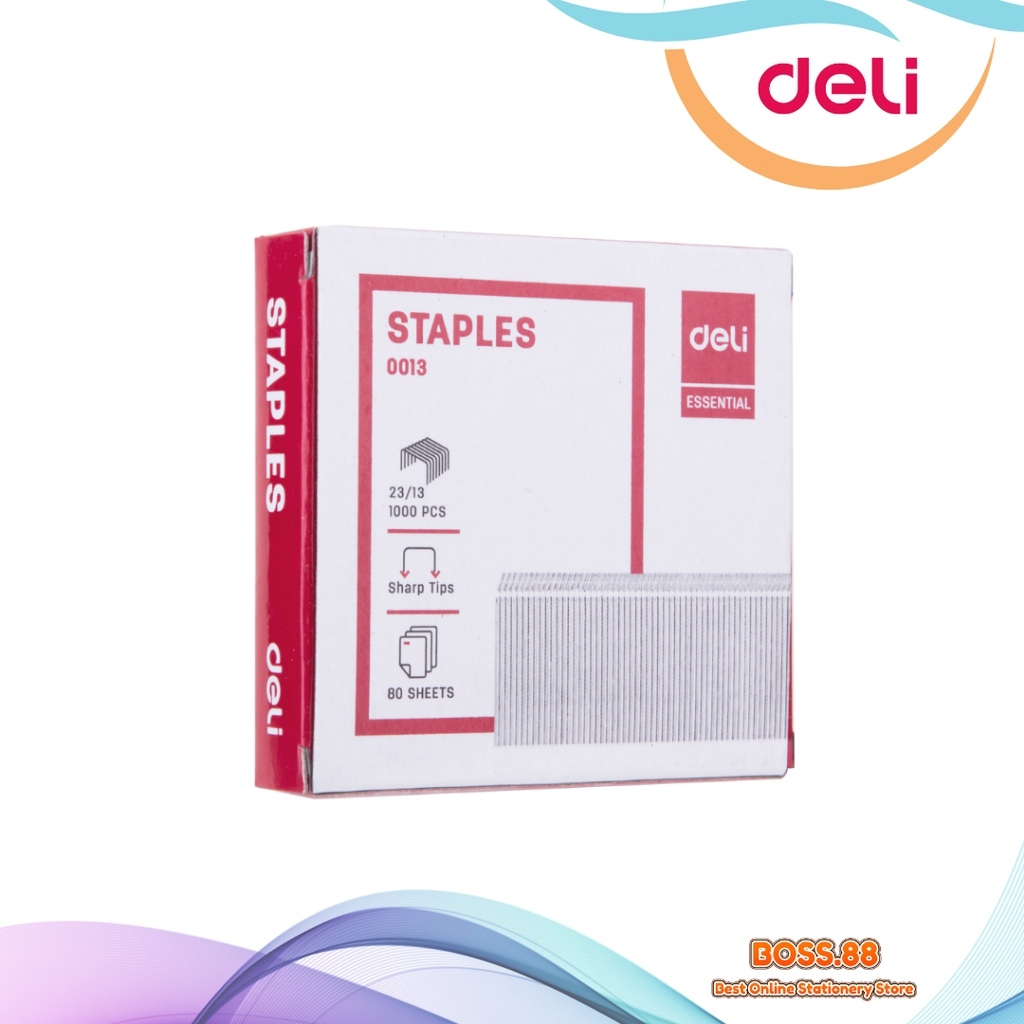 Jual ISI STAPLES / ISI KLIP DELI 23/13 E-0013 (1 PCS) | Shopee Indonesia