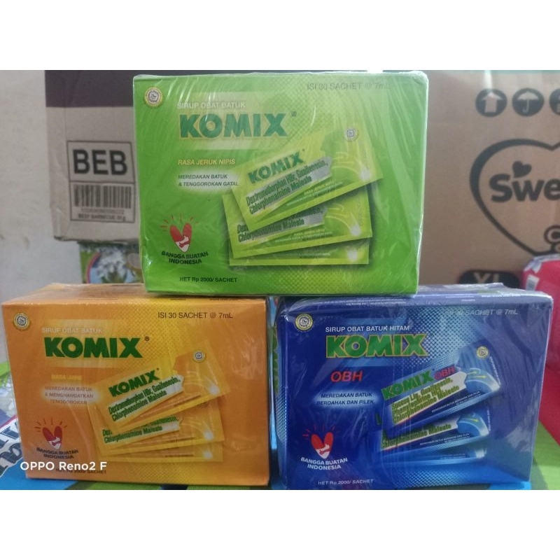 Jual Obat batuk komix 1box 30pc | Shopee Indonesia