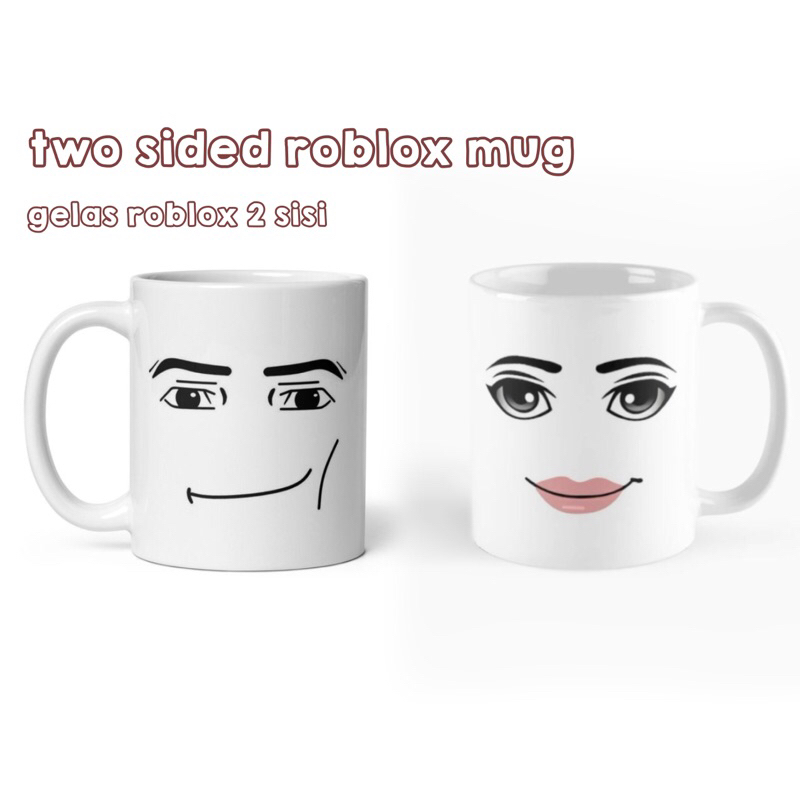 Jual Mug Gelas Roblox Man Face 2 sided meme funny lucu gelas roblx ...