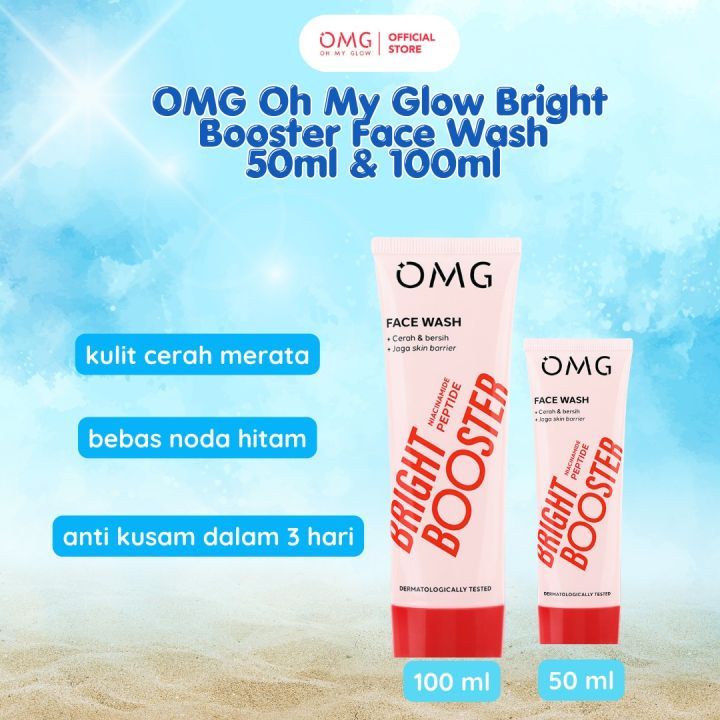 Jual OMG OH MY GLOW Peach Glowing Face Wash 50g / 100g | Shopee Indonesia