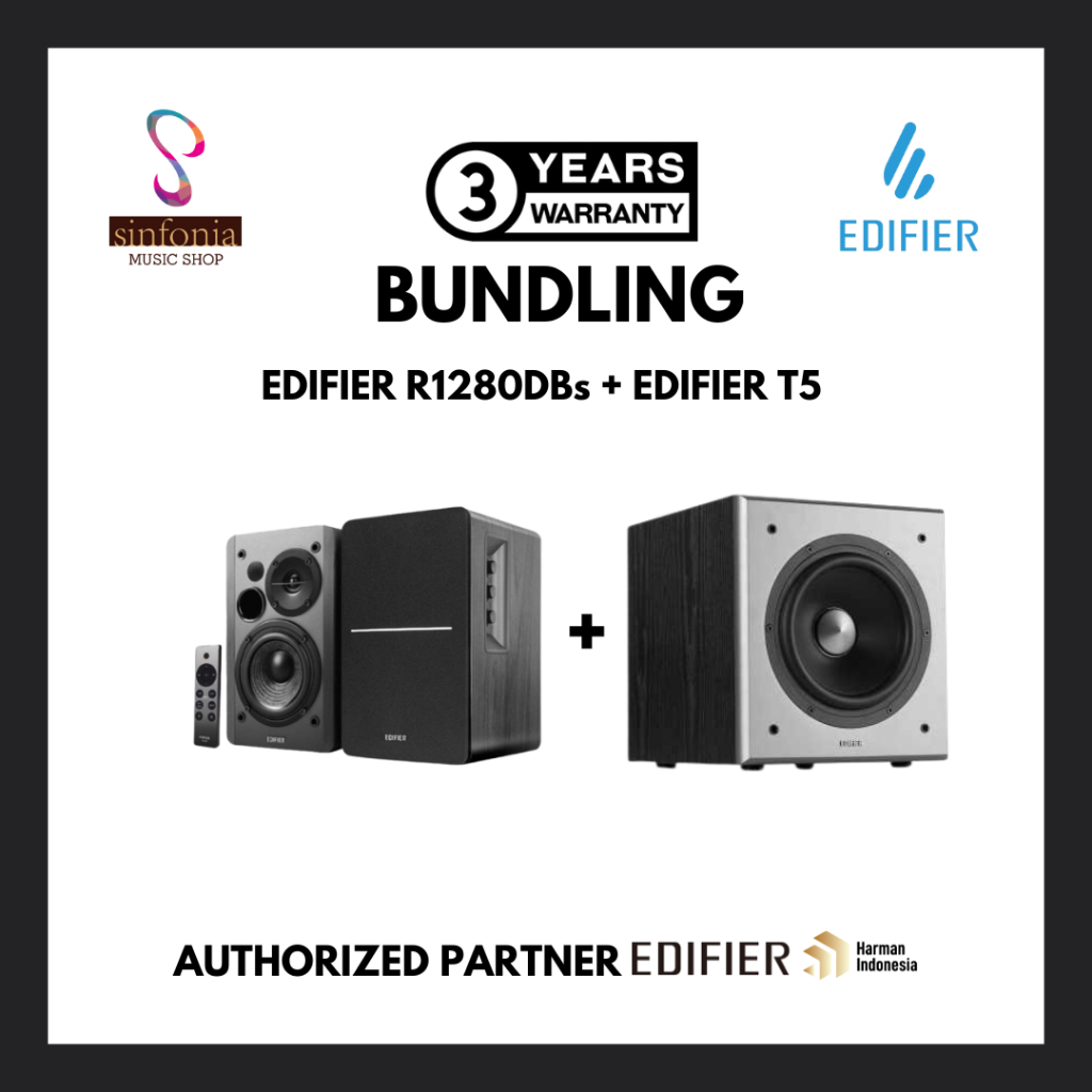 Jual Bundling EDIFIER R1280DBs + EDIFIER T5 | Shopee Indonesia