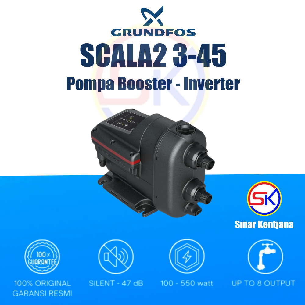 Jual Pompa Booster Inverter Grundfos Scala 2 3-45 | Shopee Indonesia
