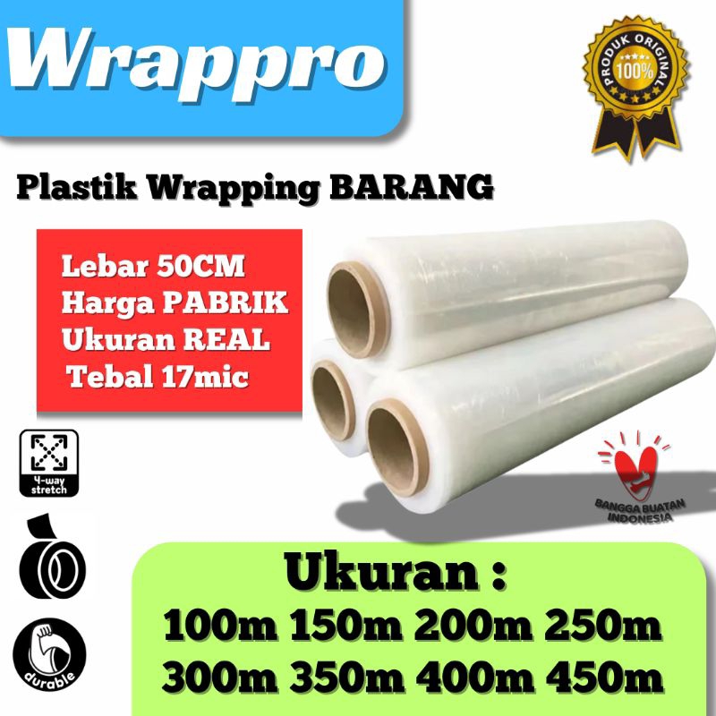 Jual Plastik Wrapping Barang Bening 50cm / Stretch Film Roll | Shopee ...