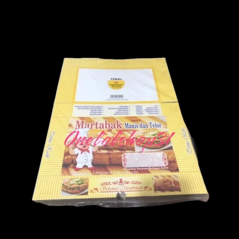 Jual 100Pcs Box Martabak / Dus Martabak Tebal 21x13,5 350Gsm | Shopee ...