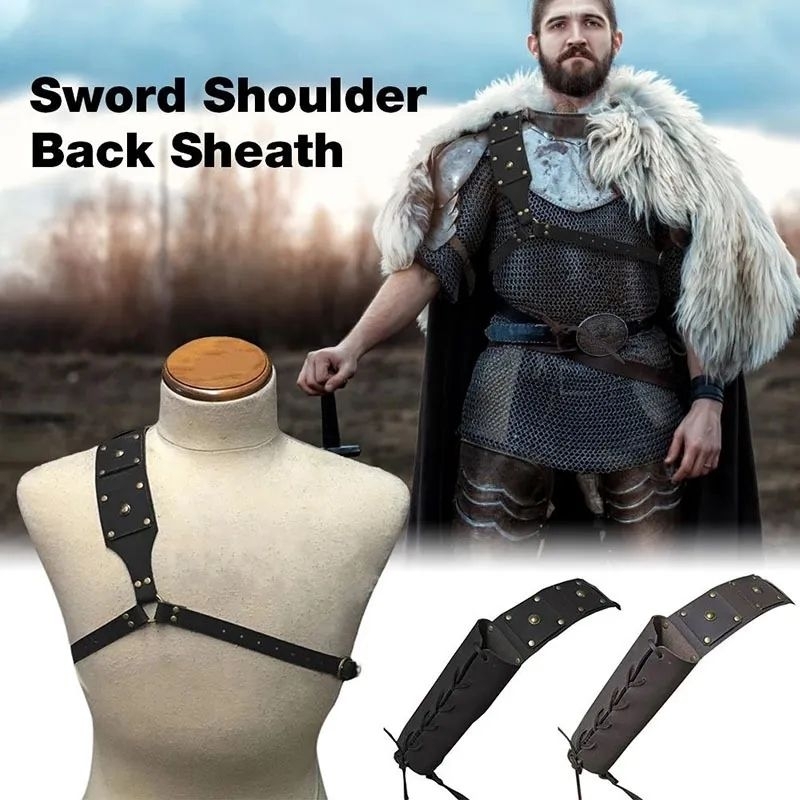 Jual BUTIK RINDU (MEDIEVAL) shoulder back sheath belt harness cosplay ...