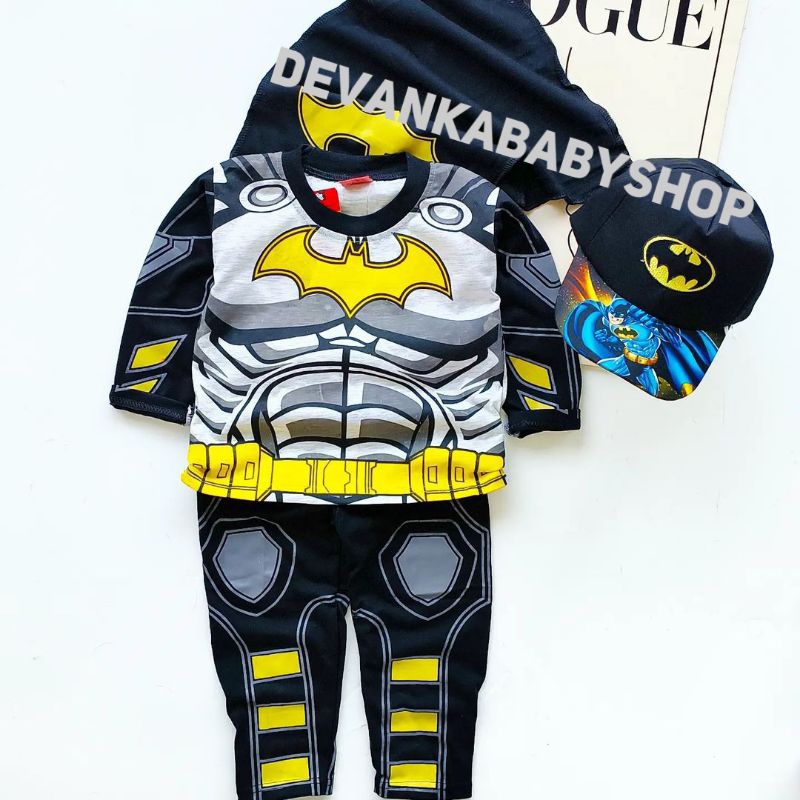 Jual BAJU BATMAN ANAK LAKI LAKI SETELAN BAT MAN ADA SAYAP DAN TOPI ...
