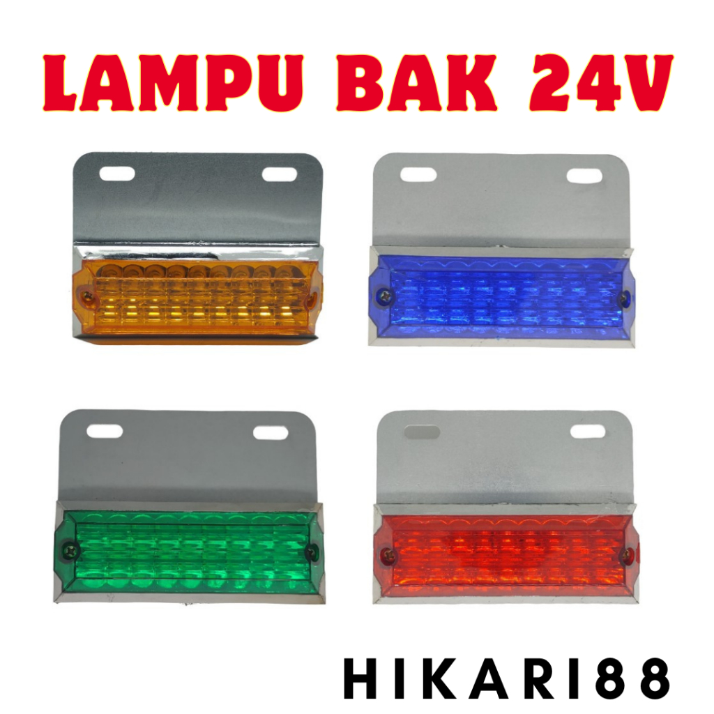 Jual [Grossir/Offline] Lampu Led Bak Truk Universal 24V 12/18 LED ...