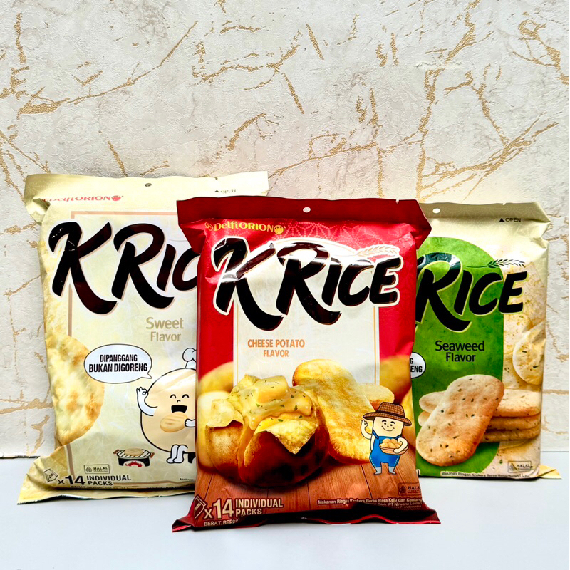 Jual KRice Crackers Delfi Orion Cheese Potato Sweet Seaweed | Shopee ...