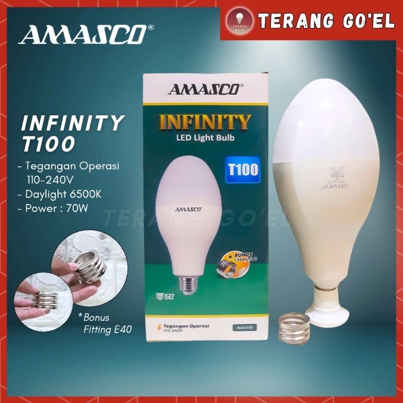Jual AMASCO LAMPU LED INFINITY / AMASCO LED BULB T 100 MODEL MERCURY ...
