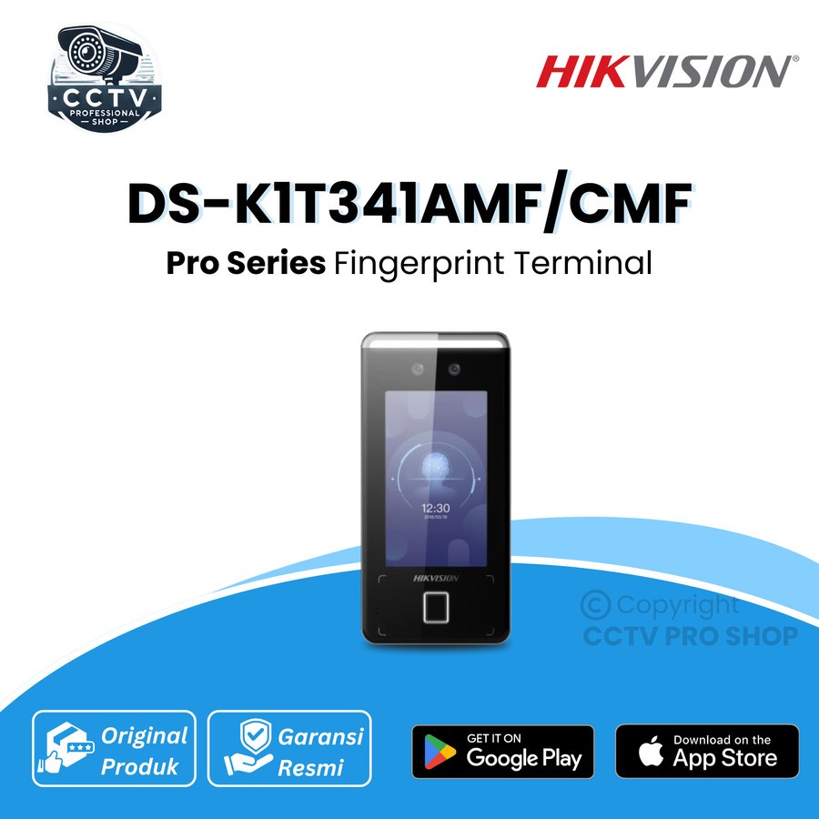 Jual Access Control hikvision DS-K1T341AMF/CMF Series Face recoginition ...