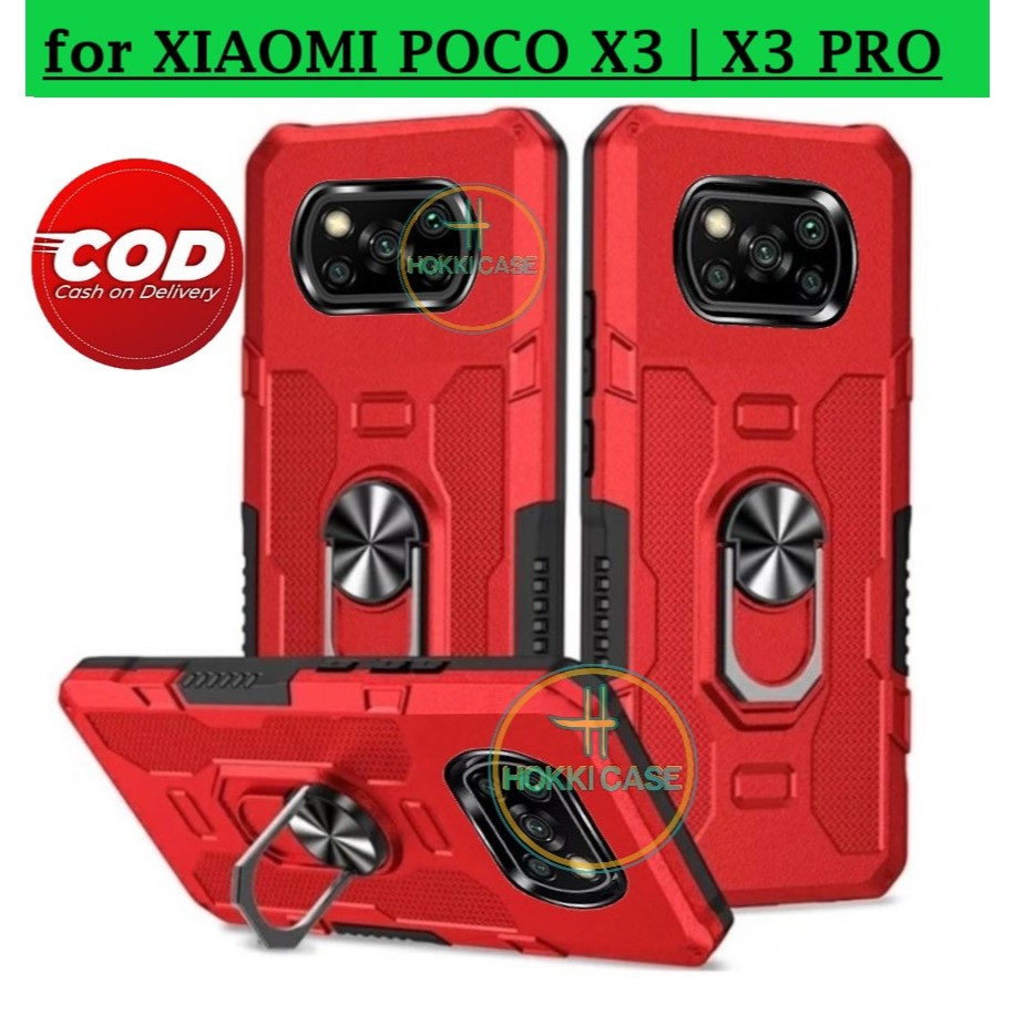 Jual Casing Poco X3(Nfc) | Poco X3 Pro Hard Case Ring Armor Robot Case ...