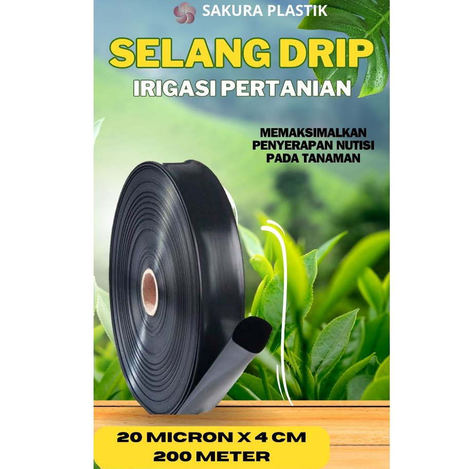 Jual Selang Drip 20 mikron 4cm 200 meter - Pipa 3/4 inch | Shopee Indonesia