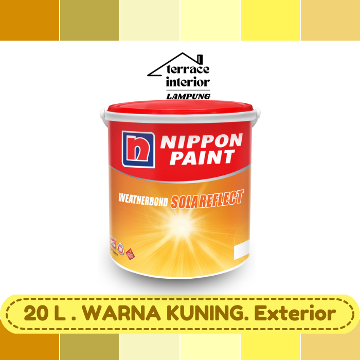 Jual Cat Tembok Exterior Solareflect Nippon Paint Warna Kuning 20 L ...