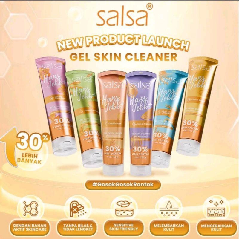 Jual Salsa Hans Jebb Gel Skin Cleanser 150 gr KEMASAN BARU Perontok ...