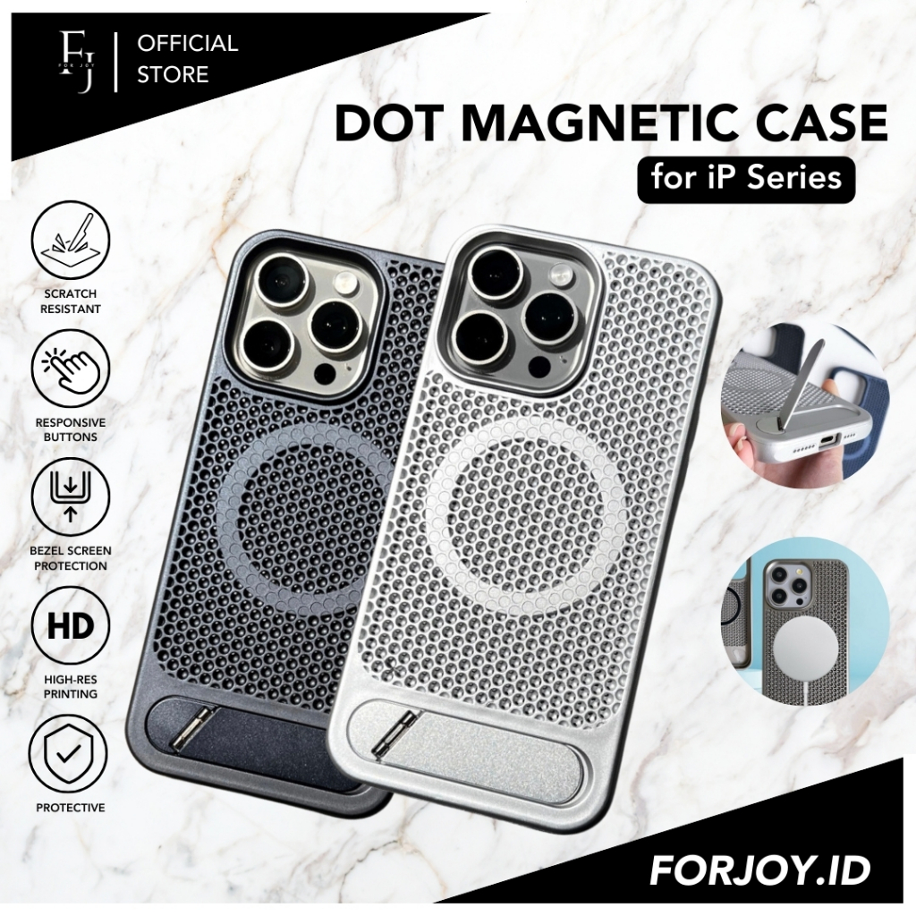 Jual Hard Case Magnetic Breathable Air Flow For Iphone 11 12 13 14 15 ...