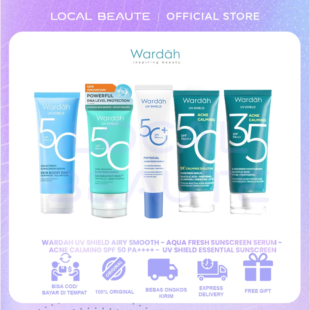 Jual Local Beaute - Wardah UV Shield Airy Smooth - Aqua Fresh Sunscreen ...