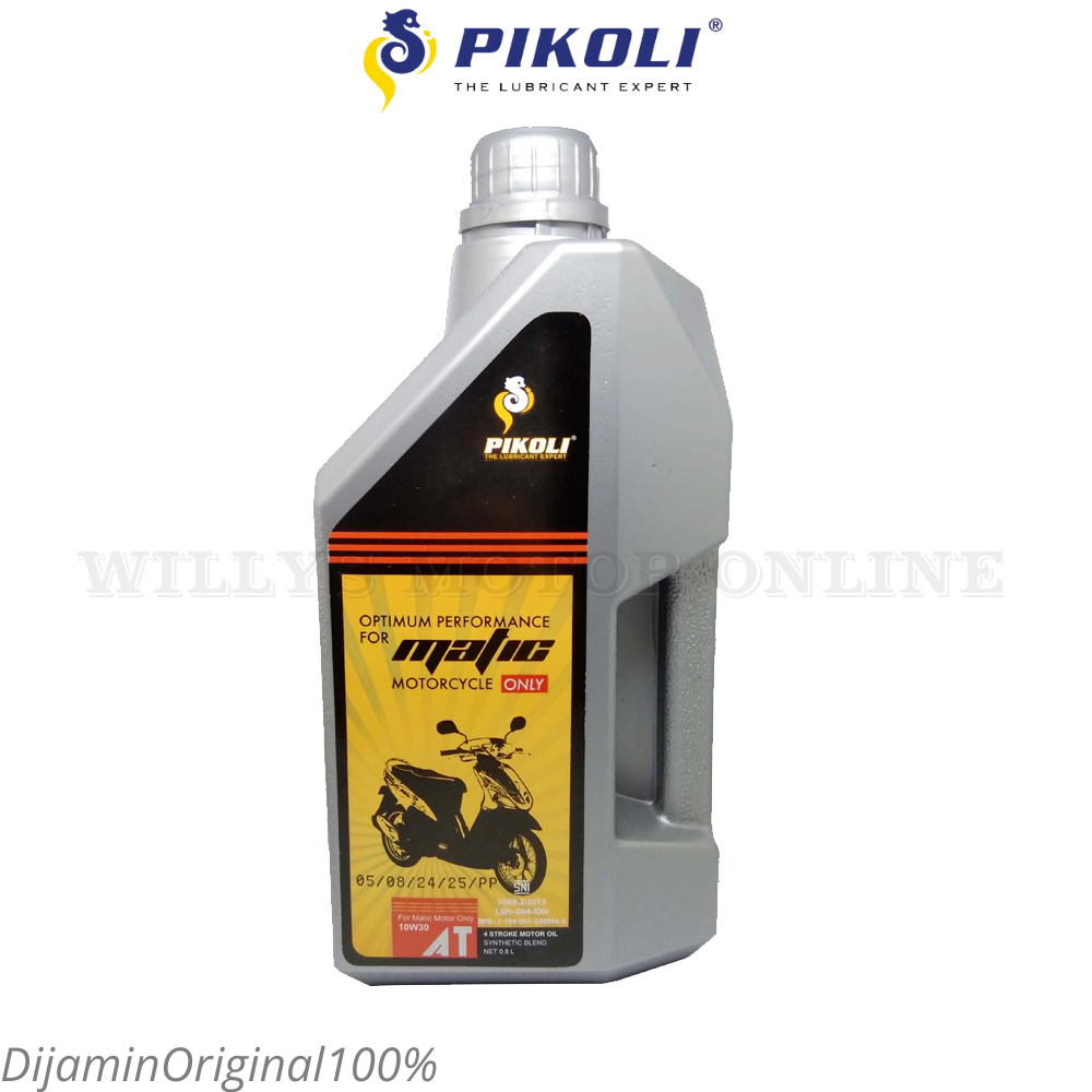 Jual Oli Pikoli Matic Syntetic Blend 10W-30 JASO MB 800ML | Shopee ...