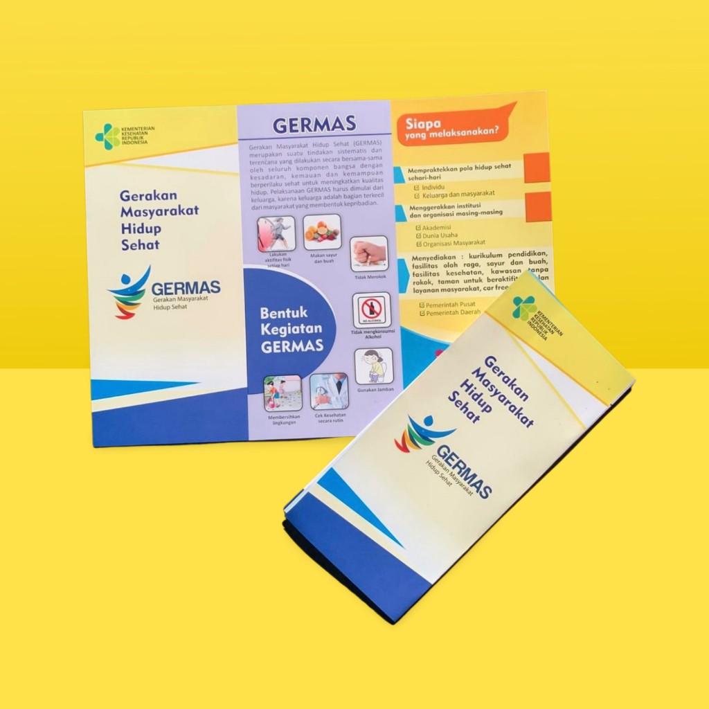 Jual Brosur Kesehatan | Leaflet Gerakan Masyarakat Hidup Sehat | Brosur ...