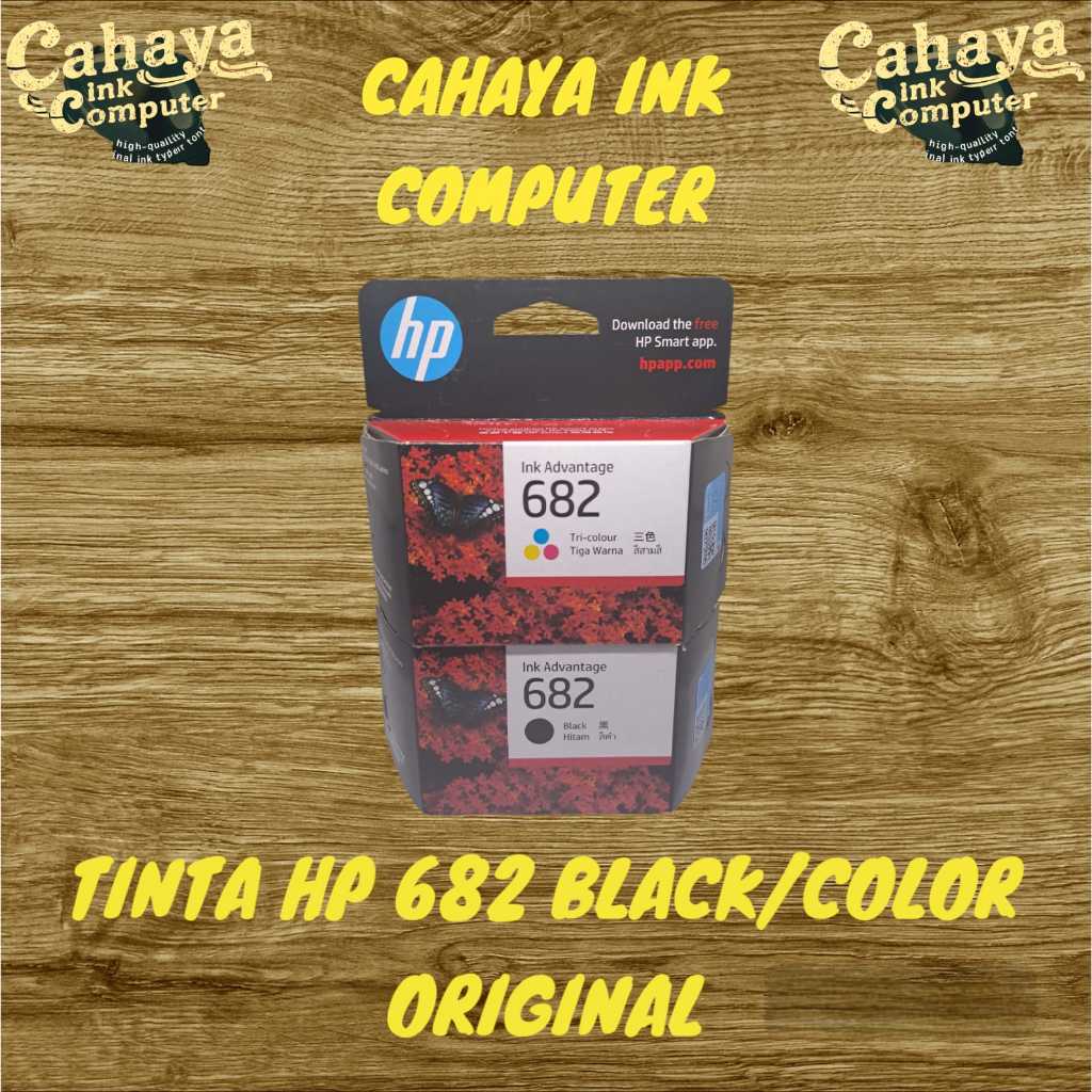 Jual Tinta HP 682 Black/Color Ink Original | Shopee Indonesia