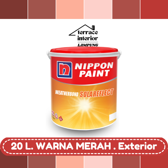 Jual Cat Tembok Exterior Solareflect Nippon Paint Warna Merah 20 L ...