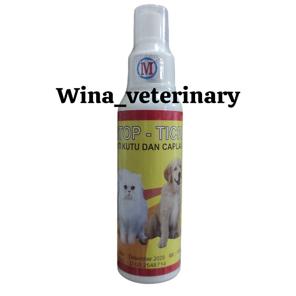Jual STOP TICK 120ML - OBAT KUTU CAPLAK KUCING ANJING SPRAY NEW KEMASAN BARU | Shopee Indonesia