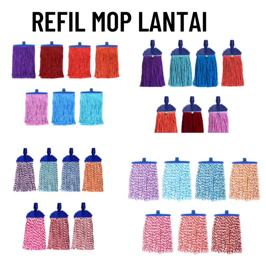 Jual Refil Pembersih Lantai Cleaning Mop Serbaguna,Refil pel lantai ...