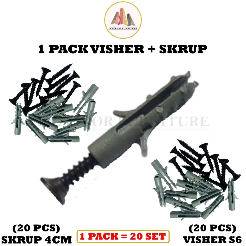 Jual Sekrup Set Skrup Gypsum Drywall dan Spiser S6 set Screw Spiser Set ...
