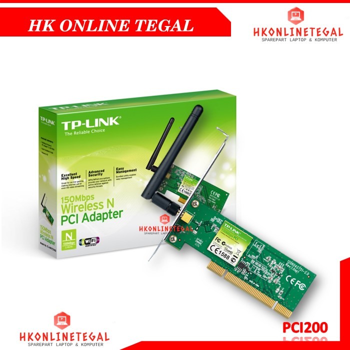 Jual PCI Adapter Wireless N TL-WN751ND 150Mbps Garansi Resmi | Shopee ...