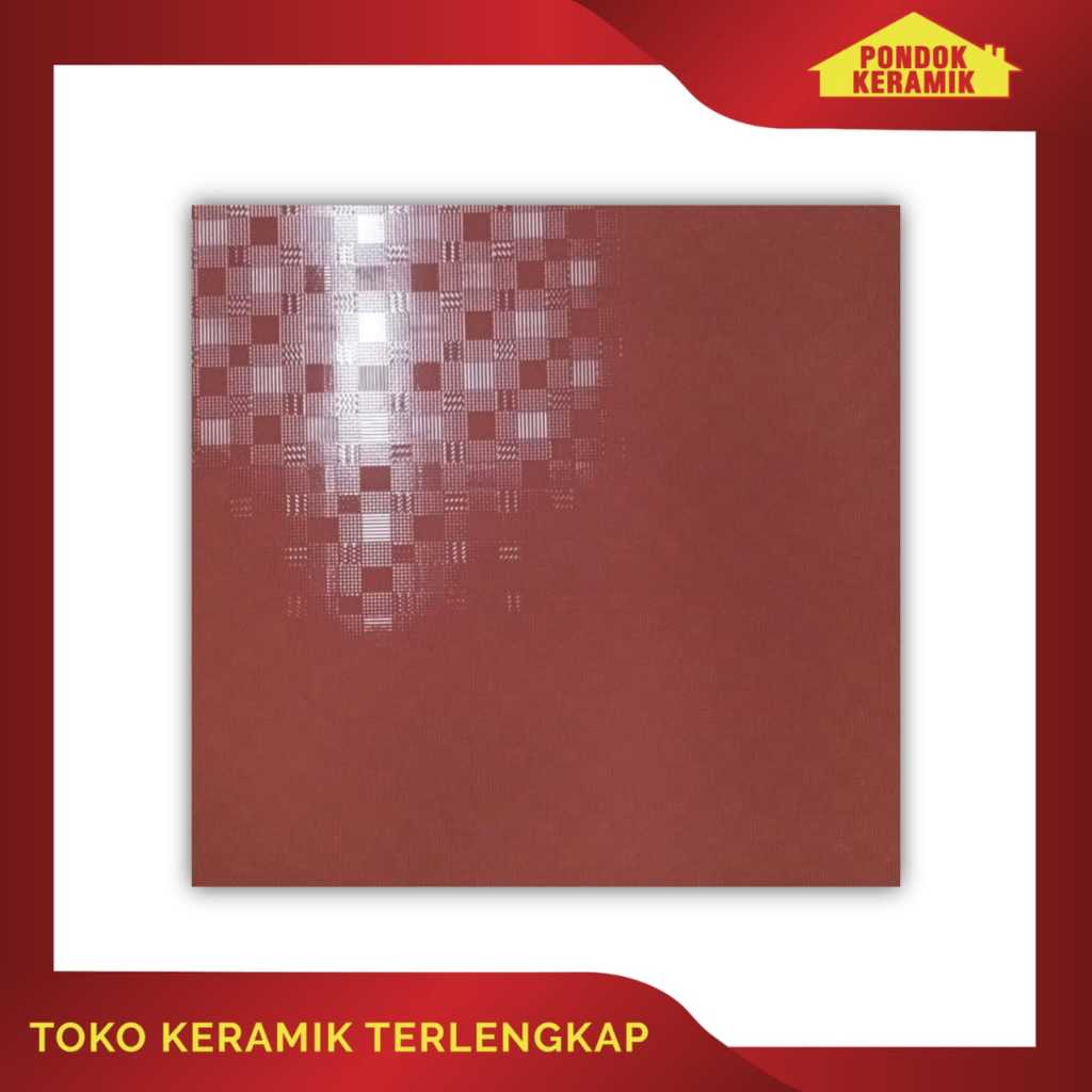 Jual Keramik Lantai Aversa 50x50 Calcio Maroon Tua Glossy Sinking ...