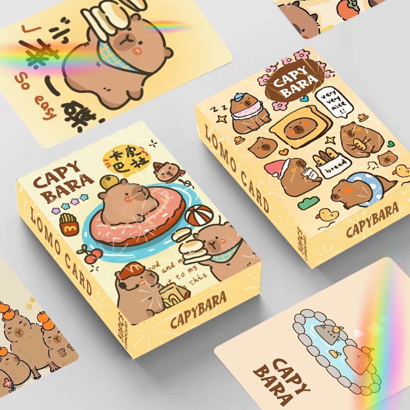 Jual SL88 - Lomo Card 30 PCS Kartu Lomo Lucu CAPYBARA Hologram / Mainan ...