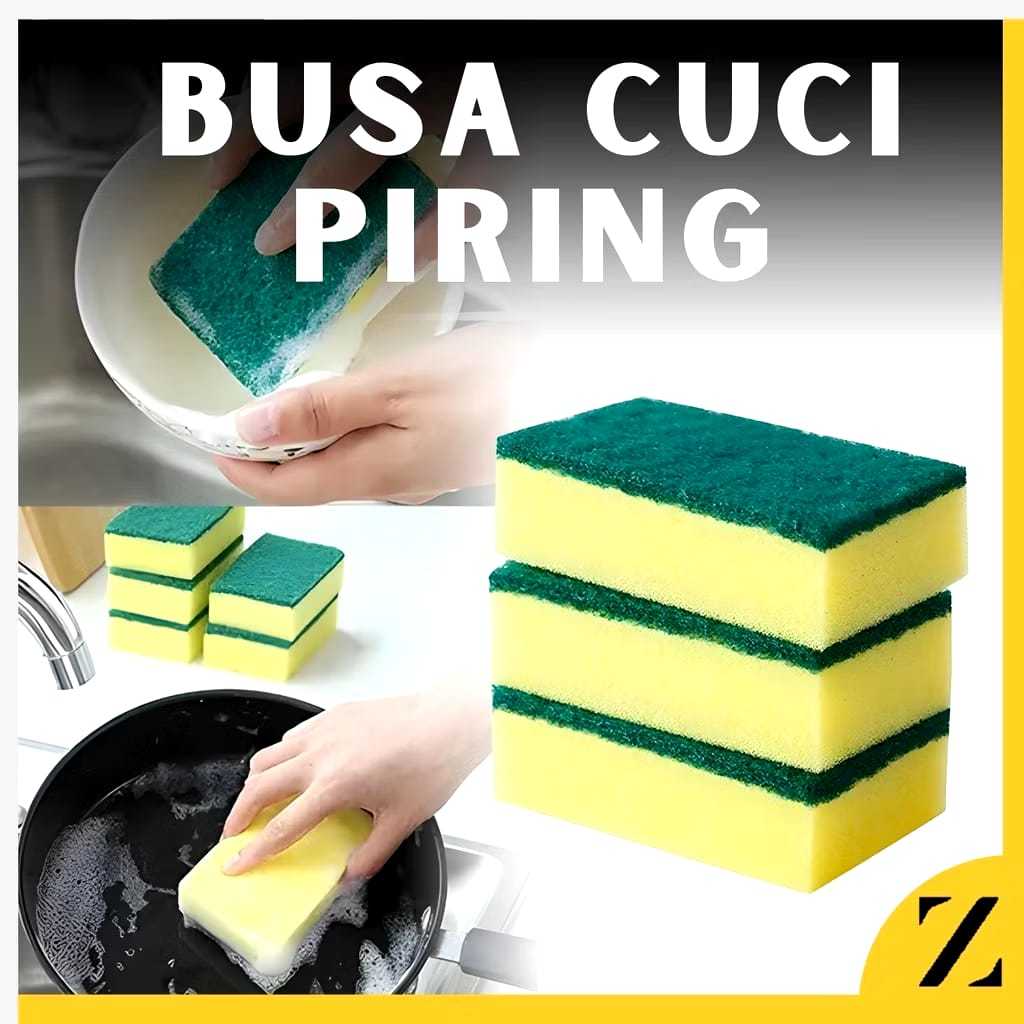 Jual SPONS BUSA MURAH UNTUK CUCI PIRING / SABUT SPON / SPONGE HIJAU ...
