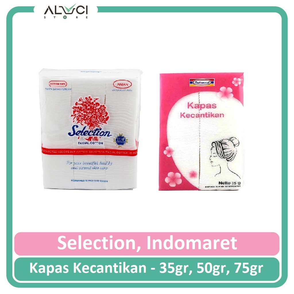 Jual Kapas Kecantikan Selection Facial Cotton Kapas Wajah 35gr I 50gr l ...