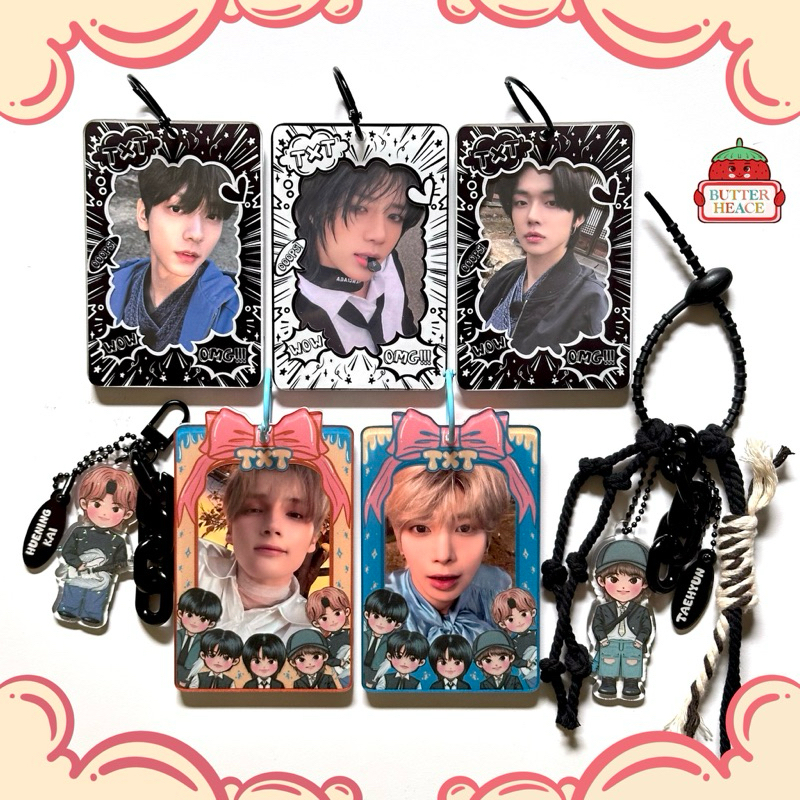Jual PHOTOCARD HOLDER TXT | BAGCHARM & KEYCHAIN GLITTER | Cahol TXT ...