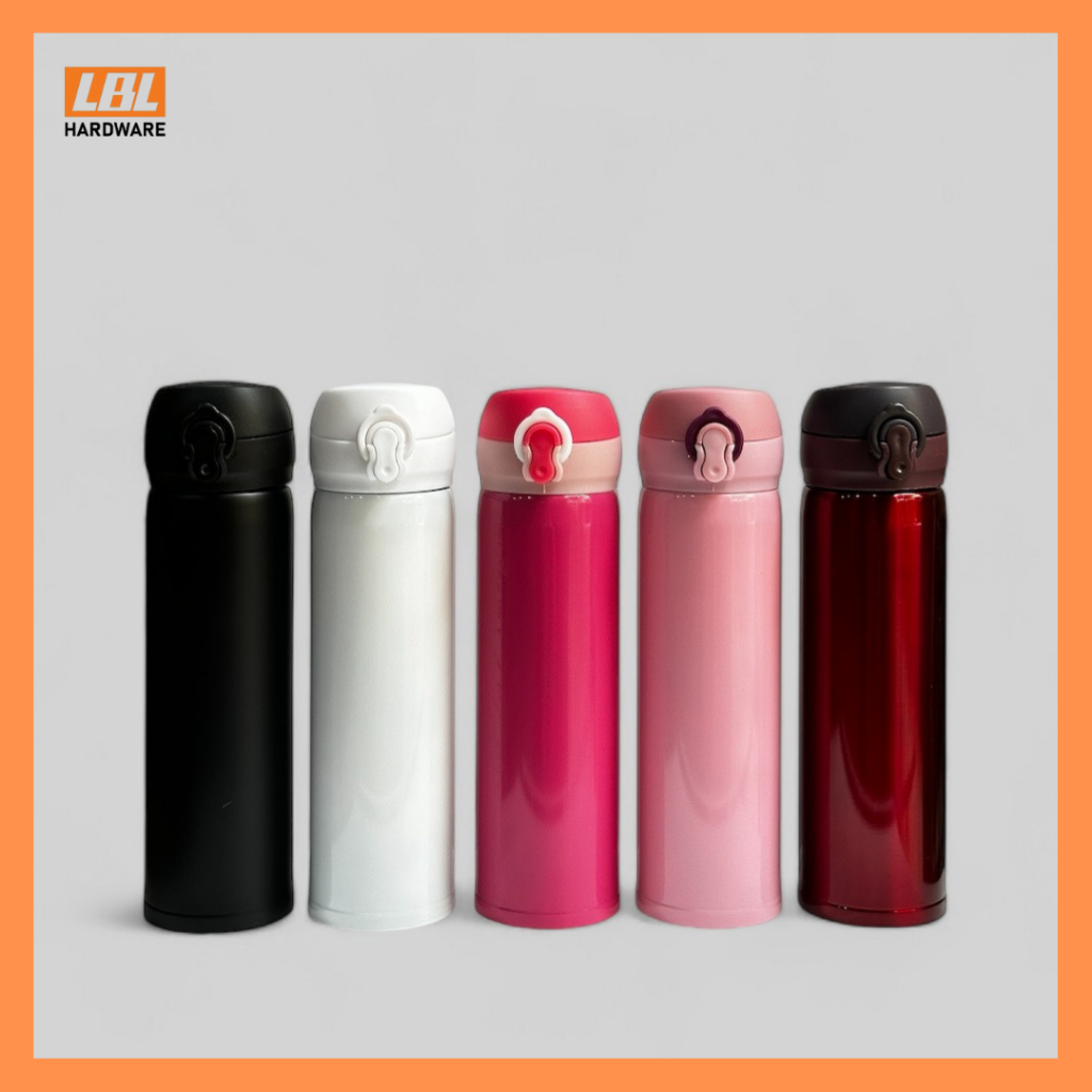 Jual BOTOL MINUM TUMBLER STAINLESS MINIMALIS 500ML | Shopee Indonesia