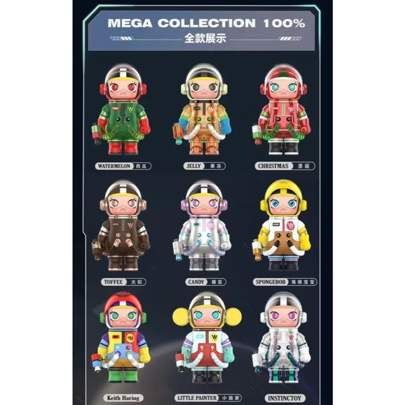 Jual Pop Mart Mega Space Molly 100% v1 Blind Box Molly Figure | Shopee ...