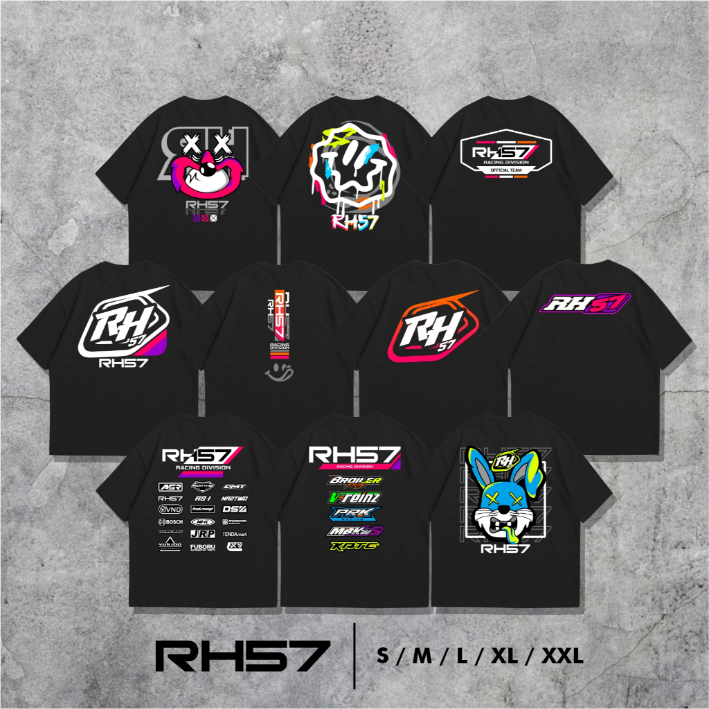 Jual Atasan Baju Kaos Racing Hell RH57 Distro Cotton Combed Unisex ...